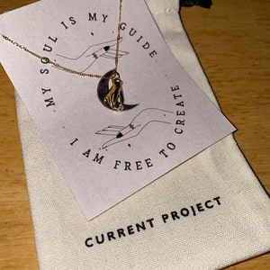 Destiny Necklace Small Hand Holding a Zircon Diamond Set on - Etsy