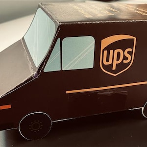 Delivery Truck Party Decoration and Favor Box: DIY Printable PDF With ...