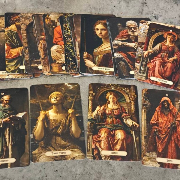 Mannerism Art Tarot Deck, Renaissance Art Tarot Cards, Elegant Oracle ...