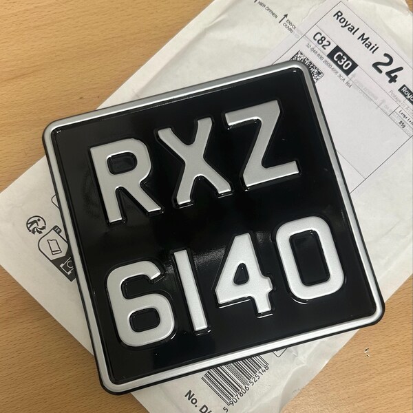 Tinted 13 Inch 5 Digit Max 4d Black Gel Number Plates - Etsy