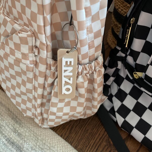 Acrylic Bag Tag Keychain 3D Keychain Acrylic Name Tag Bag Tag Luggage ...