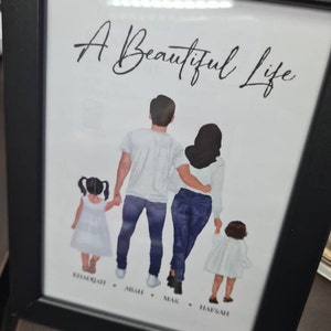 Family Print PRINT AT HOME Digital File Personalised Family - Etsy