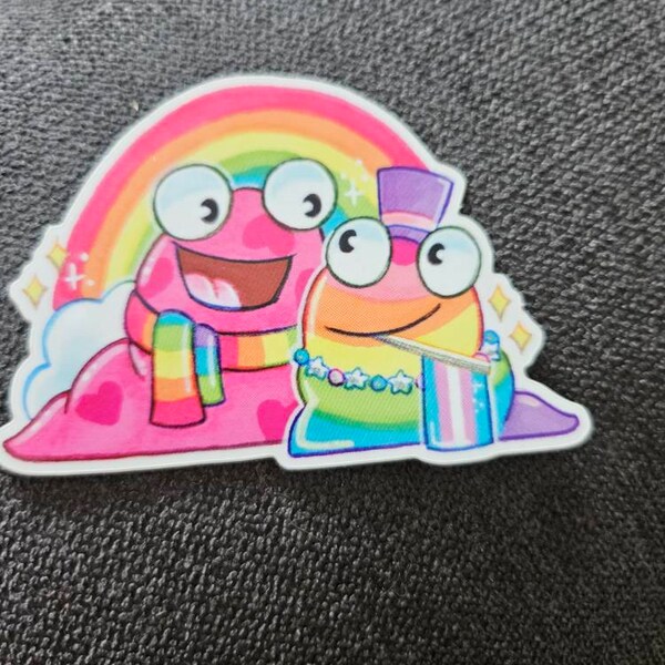 LGBTQ Pride Slugs Vinyl Sticker - Furry, Therian, Emo - Etsy