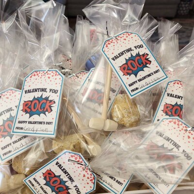 You Rock Valentine, Rock Valentine, Rocks Valentine, Pop, Preschool ...