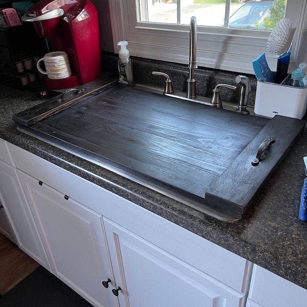 Kitchen Sink Cover 18' X 33" With Handles - Etsy