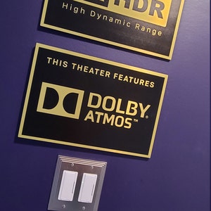 Dolby Vision Atmos Home Movie Theater Sign - Etsy