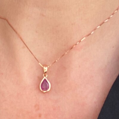 Natural Octagon Ruby Ring Men's Ring in 14K White Gold - Etsy