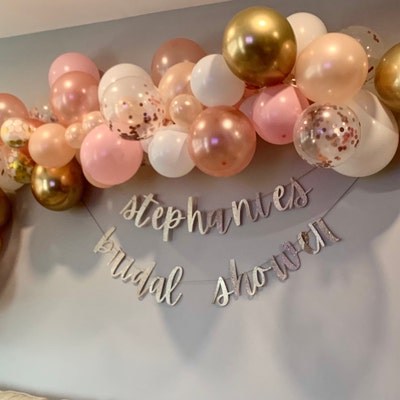 Custom Bridal Shower Banner Bridal Shower Name Banner Bridal Shower ...