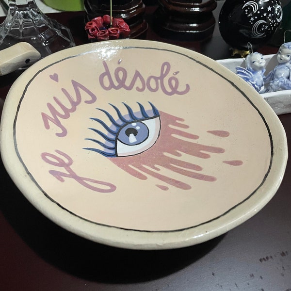 Big Sad Ceramic Wall Vase With Crying Eye - Etsy