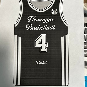 Editable Basketball Party Favor Tags, Personalized, Jersey Shaped ...