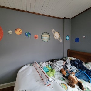 Sun & Planets Wall Stickers Set Solar System Kids Room Decor - Etsy