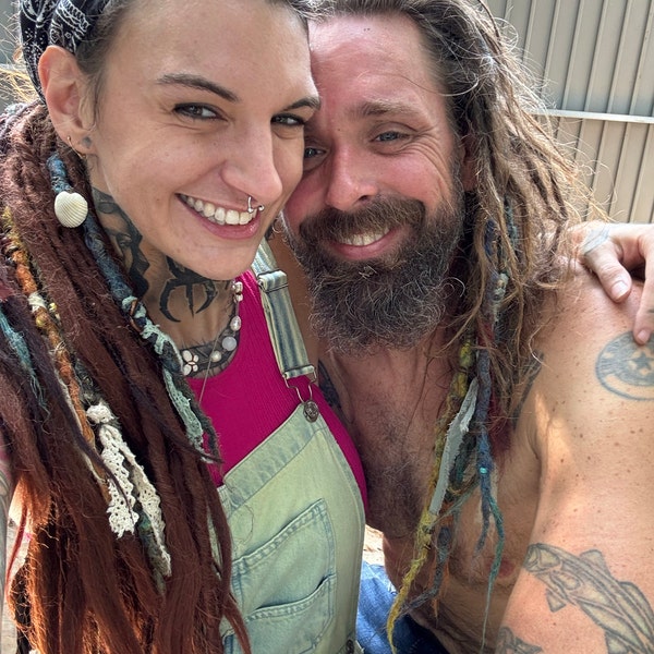20 Dreads SE (single Ended Synthetic Dreads) Oceanic Set, Blue Dreads ...