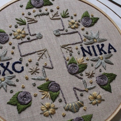 FULL KIT Multicolored Bloom Hand Embroidery/christian Embroidery ...