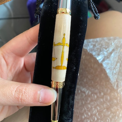 Handmade Wood Pen Caduceus Symbol Inlay Handmade Pen Physician Gift ...