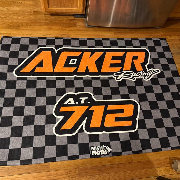 Customizable Outdoor Rug Camper Toy Hauler Motocross Mat Dirt Bike ...