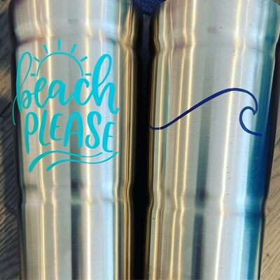 Beach Please, Laptop Stickers, Vinyl Decal, Decals, Car Decal, Decal ...