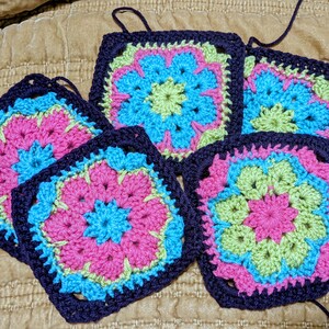 Star Granny Square Crochet Pattern for Blankets, Sky Granny Square ...