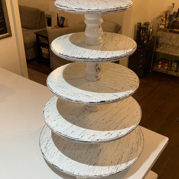 4-tier Cupcake Stand for Wedding, Gold Wedding Cake Topper, Wedding ...