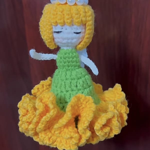 Crochet Carnation Flower Fairy Pattern: Reversible Doll (downloadable ...