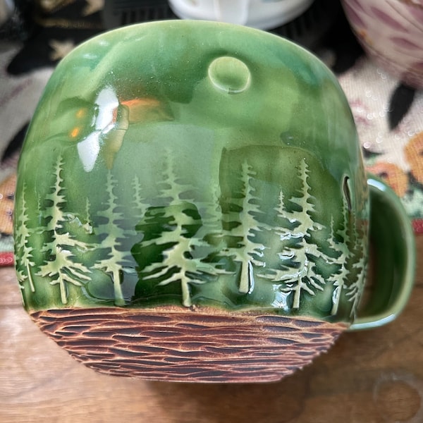 Tree Mug, Handmade Ceramic Mug, Green Tree Mugs, Large Tree Mugs, Gifts ...