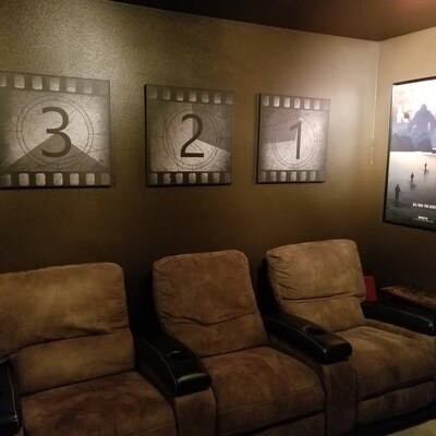 Movie Theater Decor, Filmstrip Countdown, Canvas - Etsy