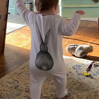 Bunny Sleepsuit Unisex Baby Clothes Baby Shower Gift Bunny Baby Clothes ...