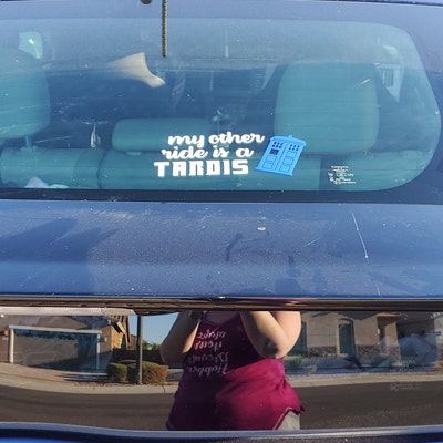 My Other Ride is a Tardis doctor Who Vinyl Decal - Etsy