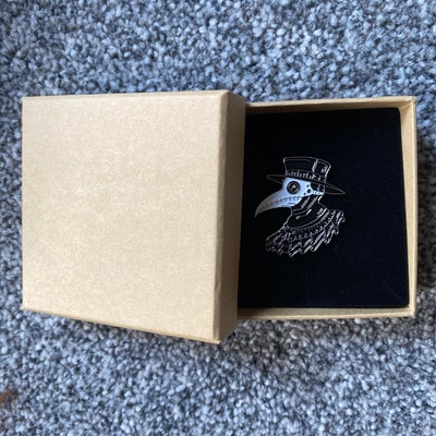 Plague Doctor Pin Badge and Gift Box - Etsy