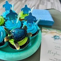 Number 24 Cupcake Toppers, Twenty Four Food Picks, 24th Birthday ...