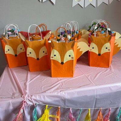 Fox Favor Bag Candy Bag Instant Download Woodland Animals DIY Kids ...