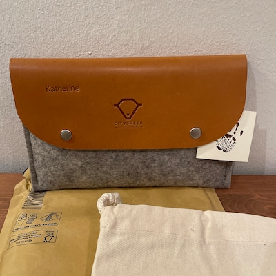 Cable Organizer, Leather and Pure Wool Felt Cord and Cable Organizer ...