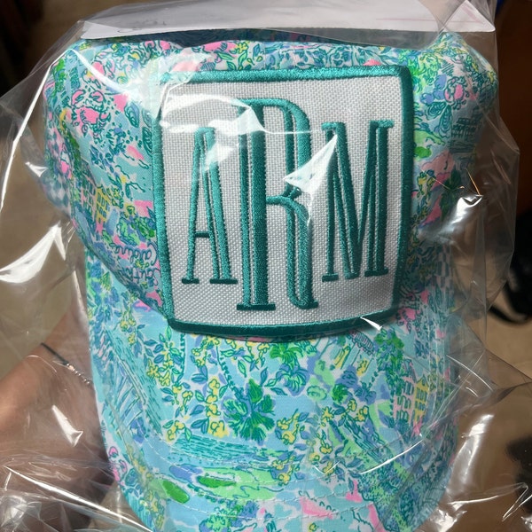 Monogram Initial Embroidered Patch, Iron on and Sew on Patch ...