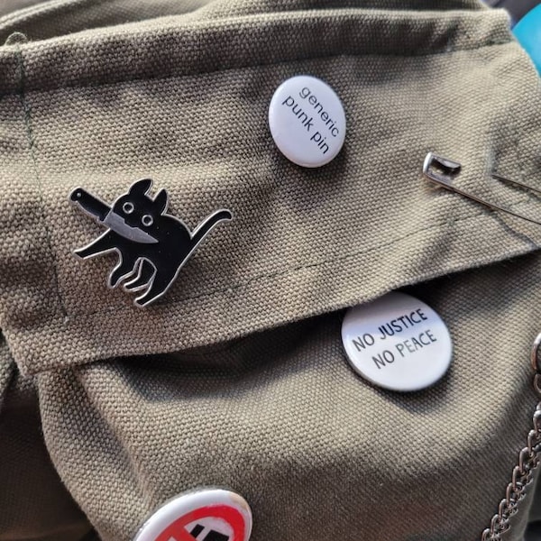 Generic Punk Pin - Pinback Button or Magnet 1 or 1.5 Inch - Great for ...
