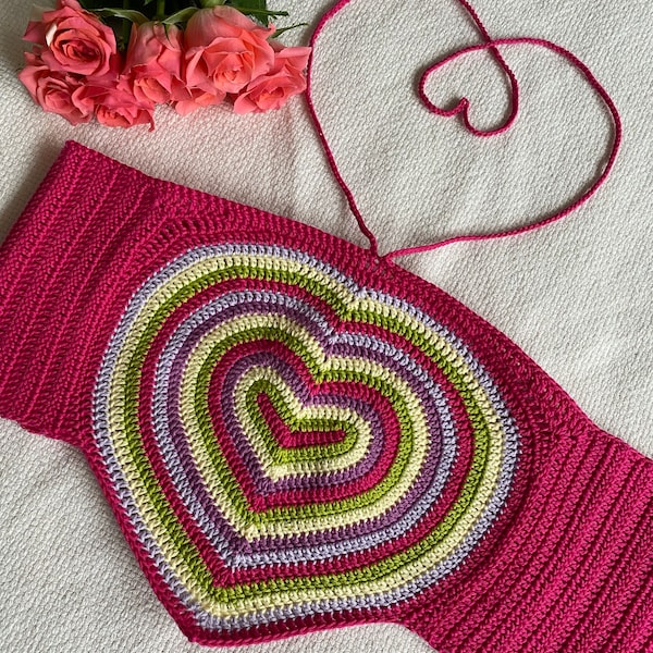 Sweetheart Top Crochet Pattern Original Design! - Etsy