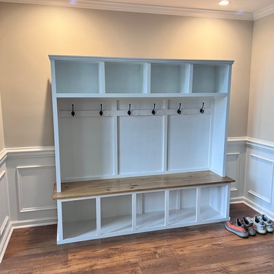 Add-on Fee Solid Dividers Between Cubbies of Entryway Bench - Etsy