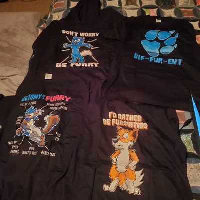 Dif-fur-ent Furry Fursona T Shirt Women Men Boys Girls / Hoodie ...