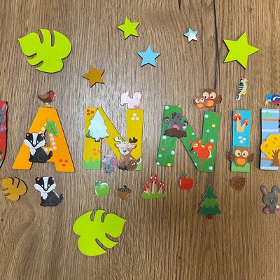 Wooden Letters Children's Room Door Names - Etsy