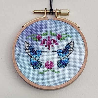 Hummingbirds Cross Stitch Pattern PDF Modern Small Bird Cross Stitch ...