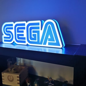 SEGA Sign for Gaming Room Decor Sega CD, Sega Genesis, Sega Saturn and ...