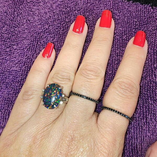 2mm April Clear Diamond Simulant CZ Pave Full Eternity Band Ring, 925 ...