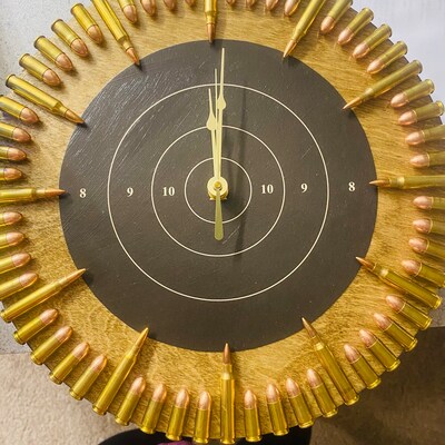 Original Dark Walnut Hybrid Bullet Clock. the Perfect Gift for the Hard ...