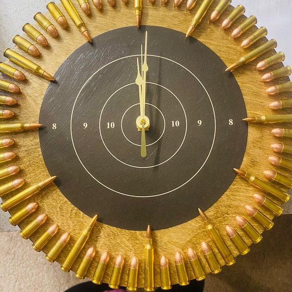 Original Dark Walnut Hybrid Bullet Clock. the Perfect Gift for the Hard ...