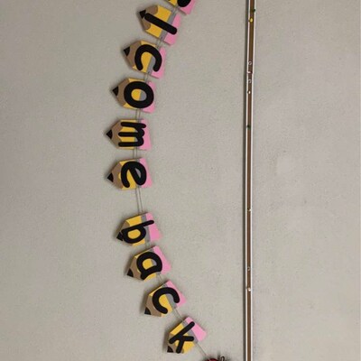 Back to School Banner, Welcome Back to School, Pencil Banner, Classroom ...