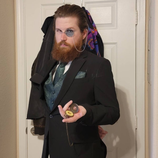 Red Lens Glasses for Women, Vampire Aesthetic Monocle for Men, Gothic ...