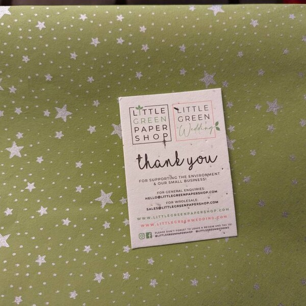 Assorted PLANTABLE Seed Paper SHAPES (pack of 15) Biodegradable Eco ...