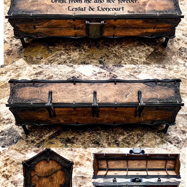 Vampire Chest Laser Cut Files: Gothic Box SVG, PDF, CDR (digital ...