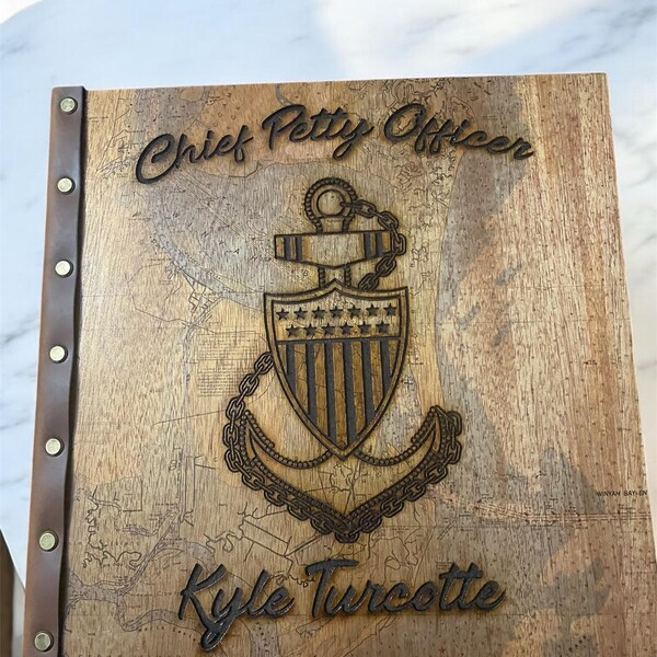 Custom USCG Chief Charge Book, Coast Guard Book, USCG Charge Book ...