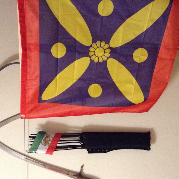 Square Flag of Sassanid Empire | Unique Design Print | High Quality ...