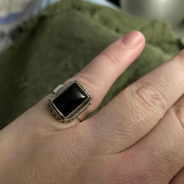 Lucifer Morningstar Rings | 925 Sterling Silver | Rectangle Shape ...