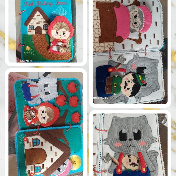 Quiet Book Pattern in the Hoop Machine Embroidery Design. Busy Book ...